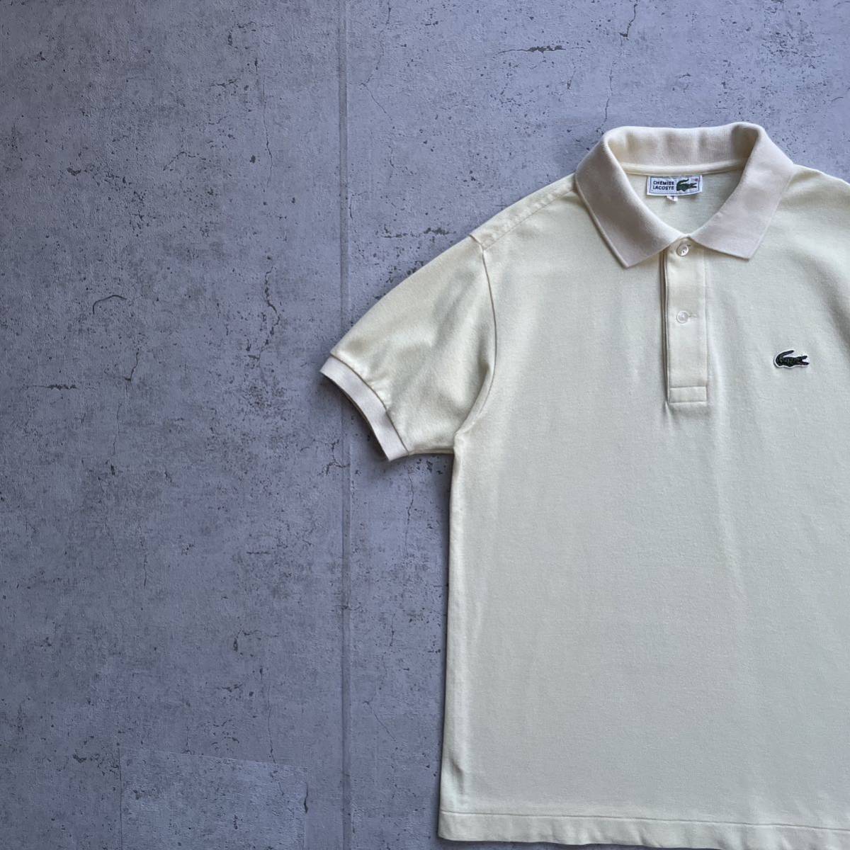 LACOSTE ラコステ CHEMISE LACOSTE ヴィンテージ 80's 日本製 ポロシャツ イエロー 2 XSサイズ相当(2以下)｜売買されたオークション情報、yahooの商品情報を ...