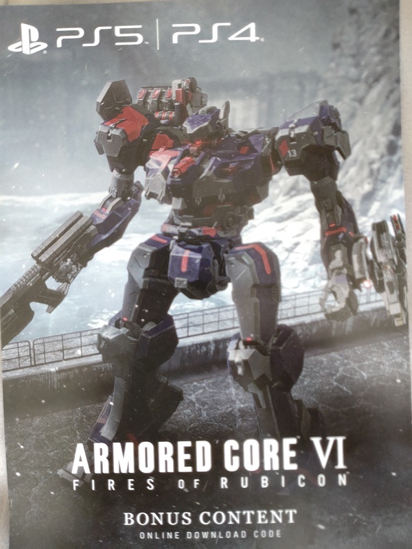 取引ナビ通知 PS5 PS4 ARMORED CORE VI アーマード コア 6 限定特典 コードのみ(PS5ソフト)｜売買されたオークション情報、yahooの商品情報をアーカイブ公開 ...