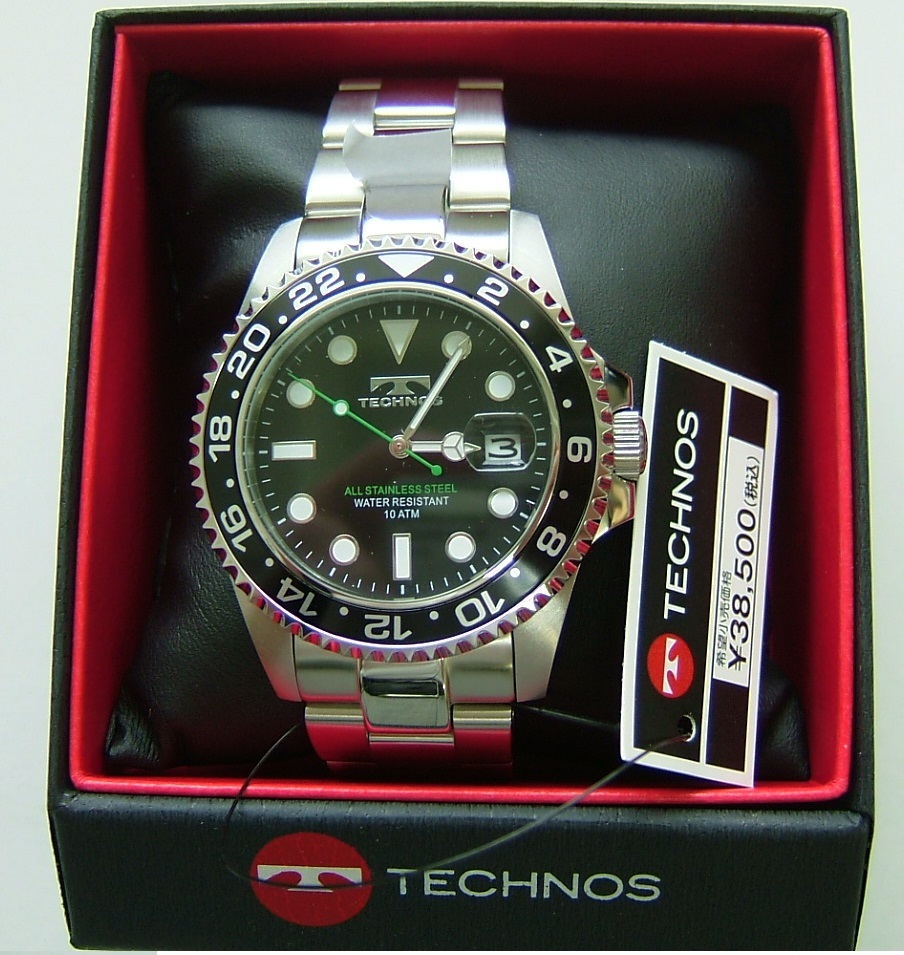 TECHNOS テクノス メンズ腕時計 TSM412SB ブラック(テクノス)｜売買されたオークション情報、yahooの商品情報をアーカイブ公開 - オークファン（aucfan.com）