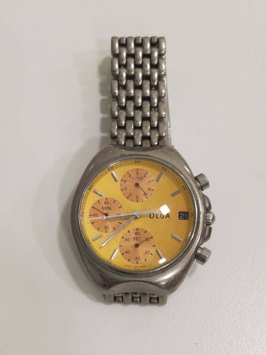 1350K SEIKO ALBA DEUAセイコー アルバ クォーツ 腕時計 オレンジ文字盤(アルバ)｜売買されたオークション情報、yahoo ...