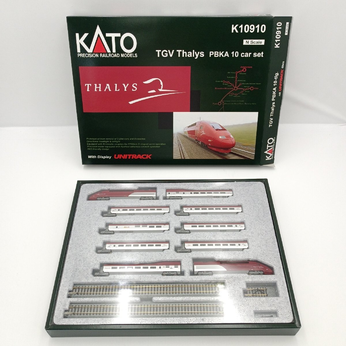 KATO カトー Nゲージ K10910 TGV Thalys PBKA 10CarSet 10両セット 鉄道模型 箱入り 説明書あり 道楽銭函(外国車輌)｜売買されたオークション情報 ...