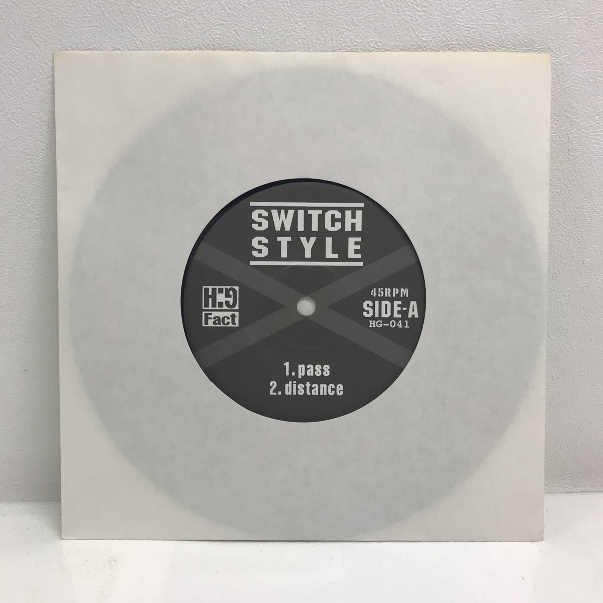 I0915A6 SWITCH STYLE EP レコード HG-041 PASS / distance / we just testify ...