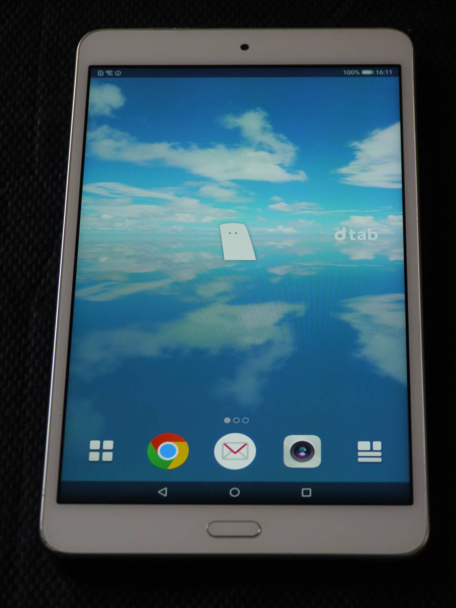 NTT docomo d-02K Huawei dtab Compact LTE + Wi-Fi Android 9 Tablet タブレット ...