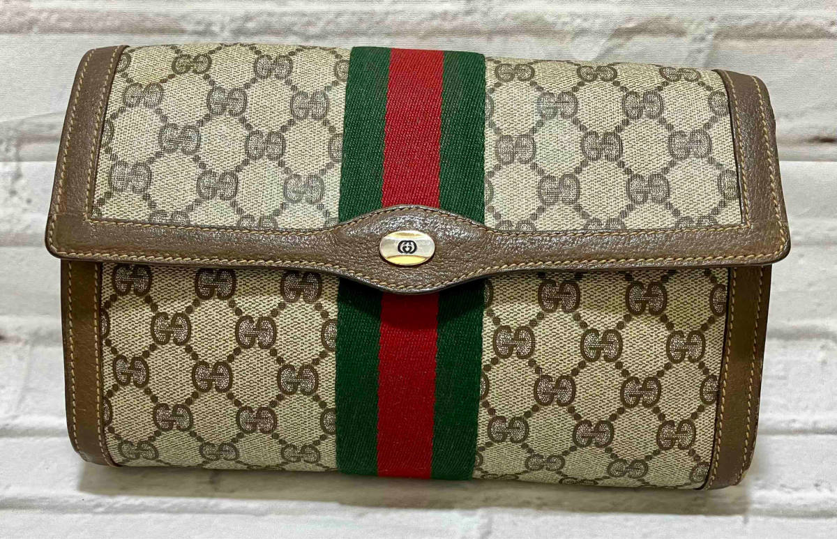 GUCCI / グッチ / クラッチバッグ / オールドグッチ / 89-01-006 / ブラウン(オールドグッチ)｜売買されたオークション ...