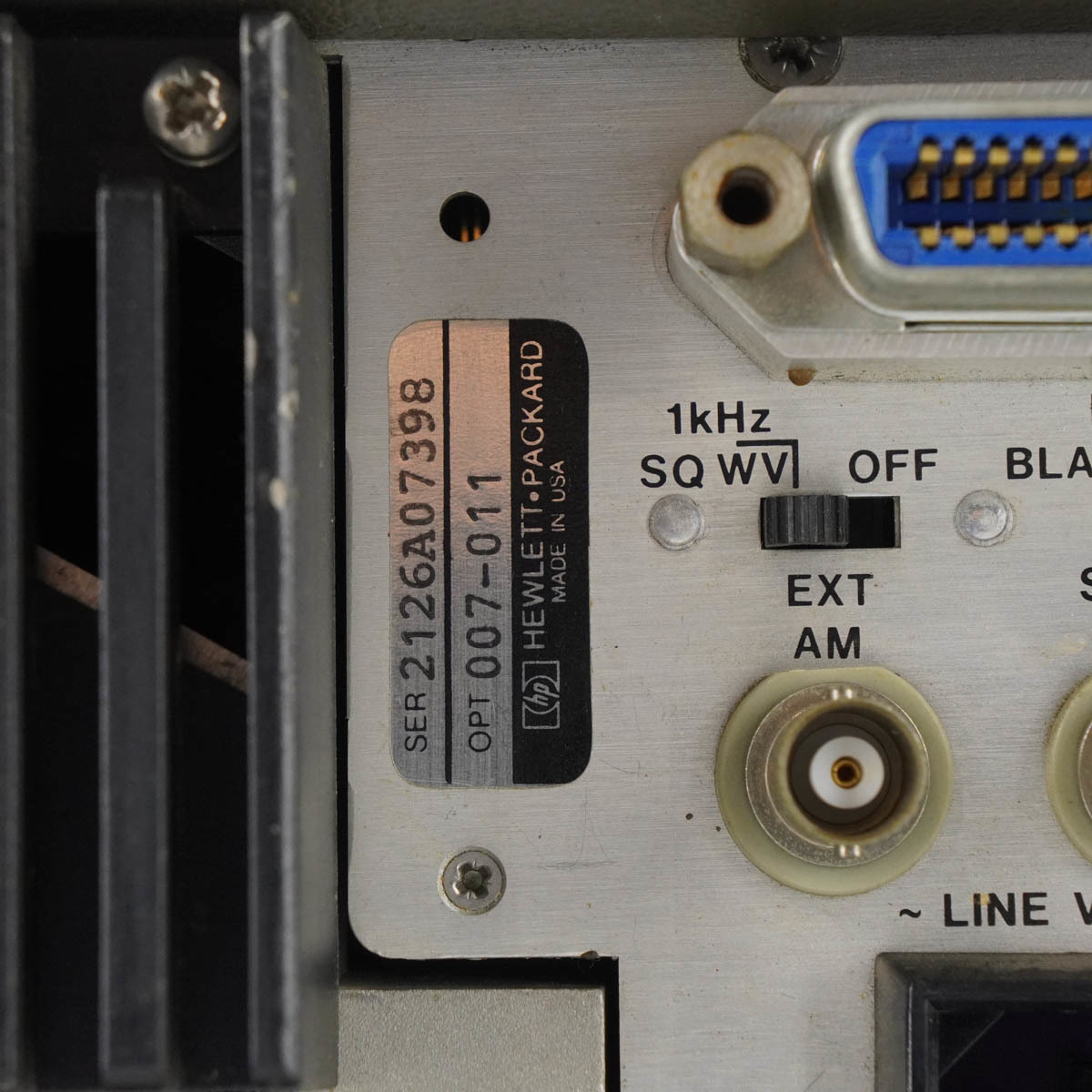 DW 8日保証 8620C hp SWEEP OSCILLATOR OPT 007-011 86222A RF PLUG-IN .01-2 ...