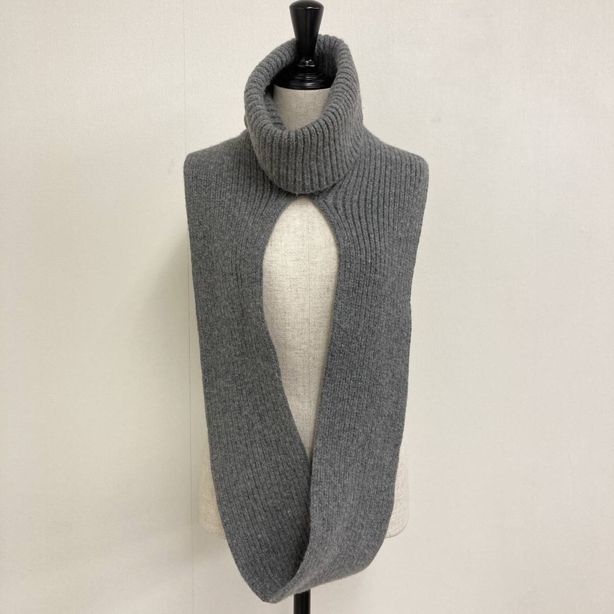 RAF SIMONS 06AW 変形 ニット スヌード ハイネック グレー OSサイズ ラフシモンズ マフラー セーター VINTAGE ...