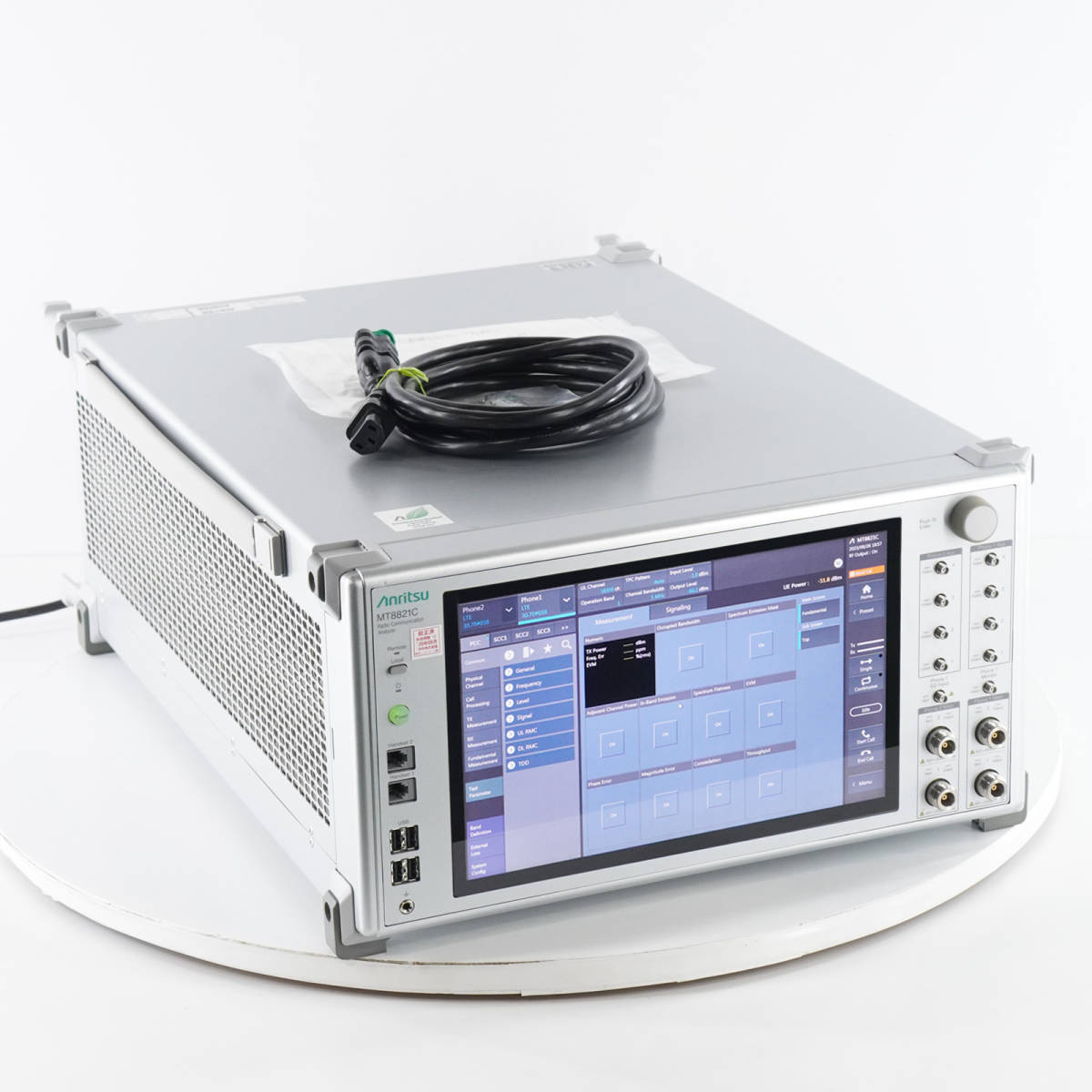 DW 8日保証 09/2019CAL MT8821C Anritsu Radio Communication Analyzer OPT 008 ...