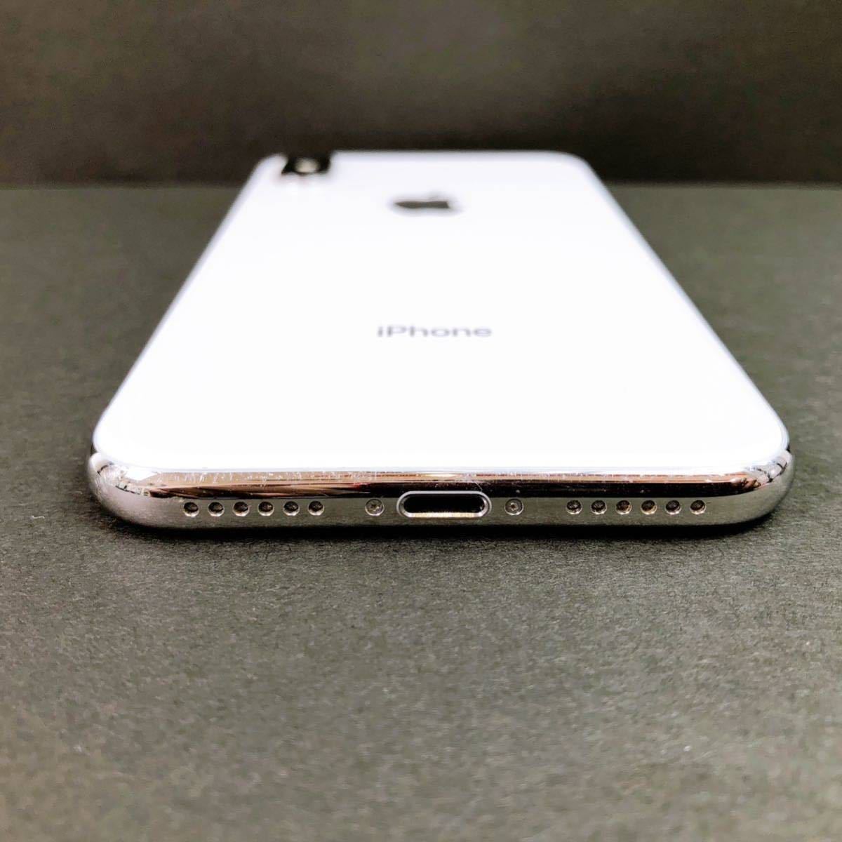 84 Apple iPhone X 本体 A1902 ホワイト GB不明 アップル アイフォン テン スマートフォン 動作確認 初期化済み ...