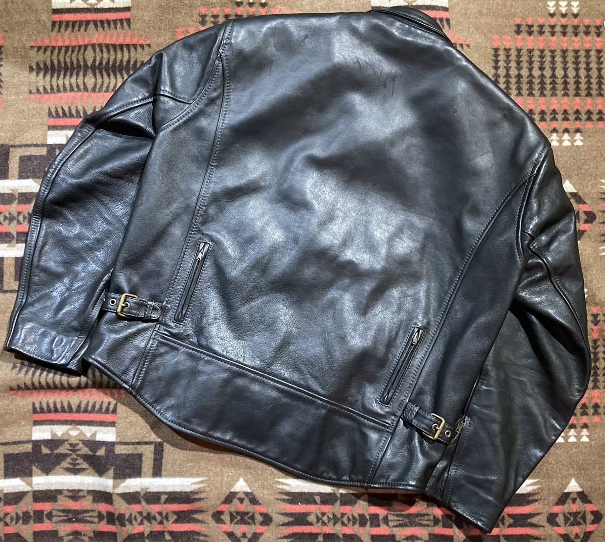 ペアスロープG68シングル レザージャケット ライダースジャケット黒ブラック革ジャン Z108(Lサイズ)｜売買されたオークション情報 ...