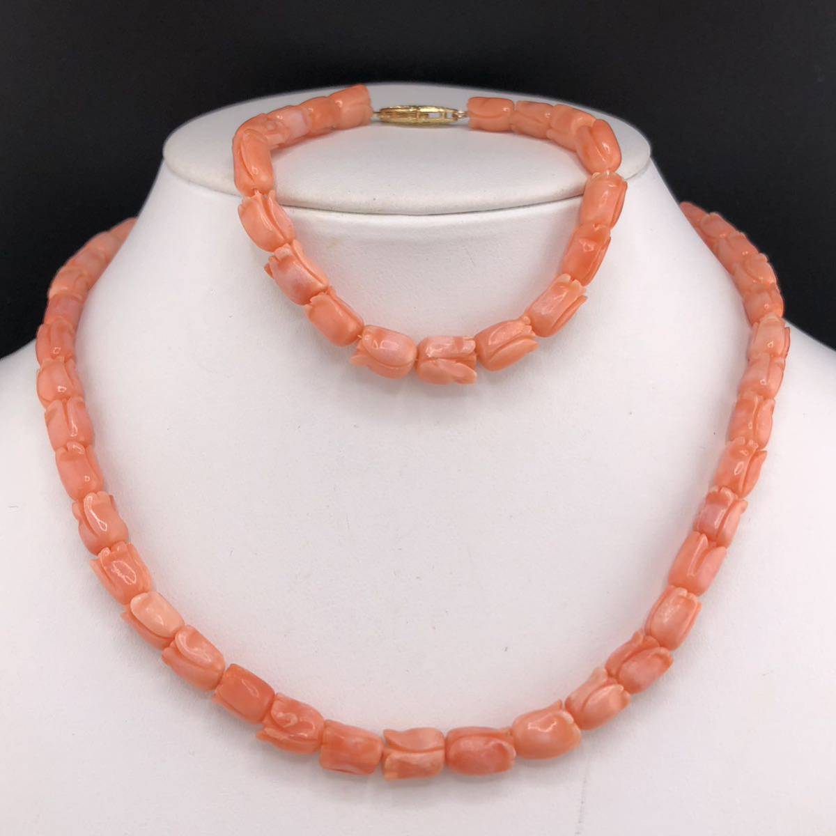 E11-0150 2点SET K18サンゴネックレス&ブレスレット 42cm 24.8g 8cm 10.2g 珊瑚 コーラル k18(コーラル、サンゴ)｜売買されたオークション情報、yahoo ...