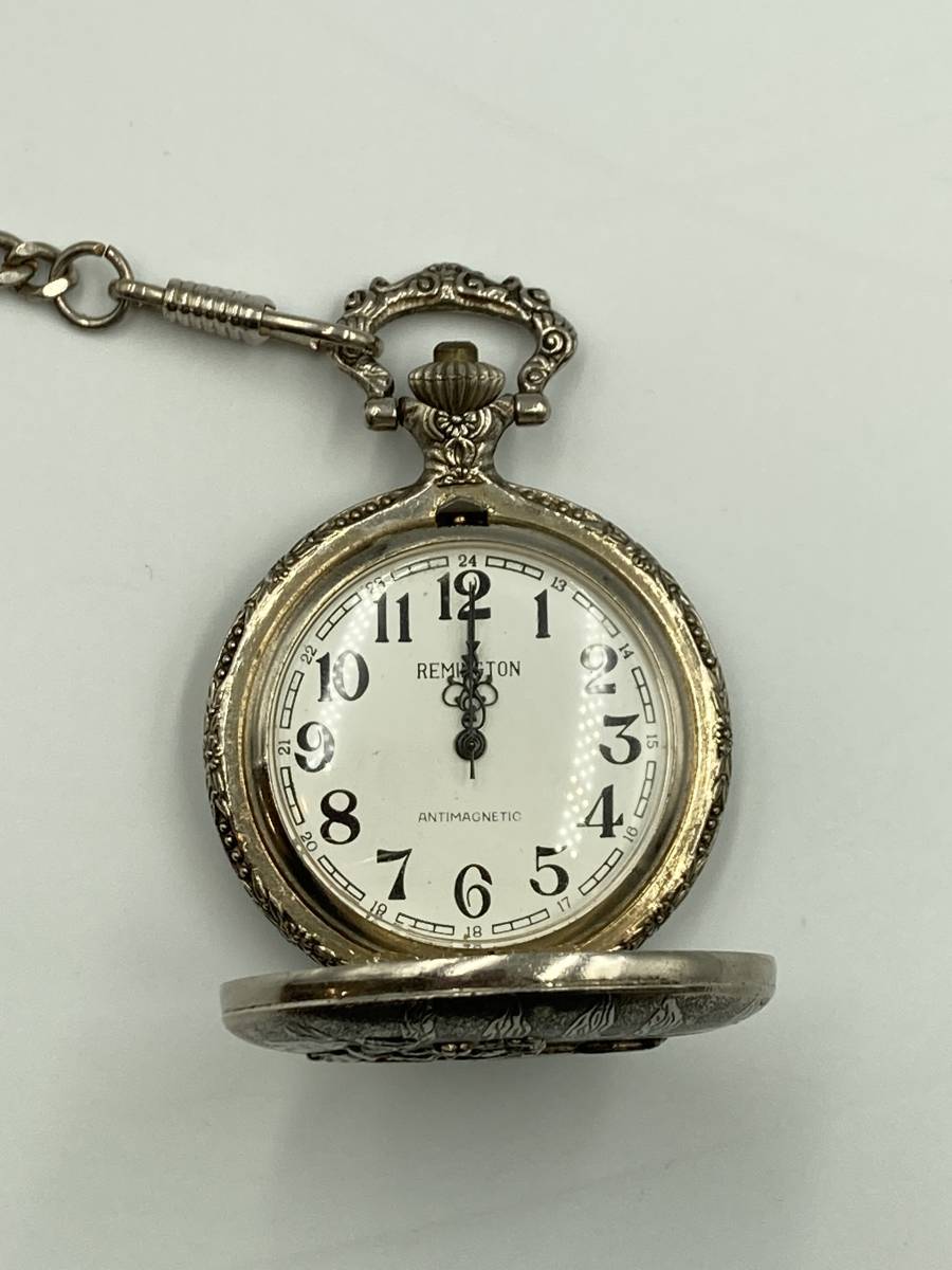 懐中時計 時計 REMINGTON レミントン ANTIMAGNETIC 手巻き 機械式 動作未確認 シルバー サビ有 446‐1(手巻き)｜売買されたオークション情報、yahooの商品情報を ...