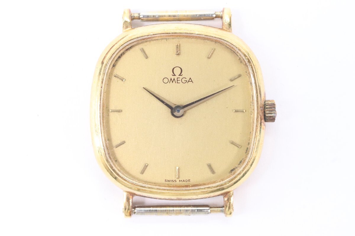 OMEGA オメガ 18K/750 金無垢 591313BZ Cal.1455 クォーツ レディース 腕時計 フェイスのみ 0509-N ...