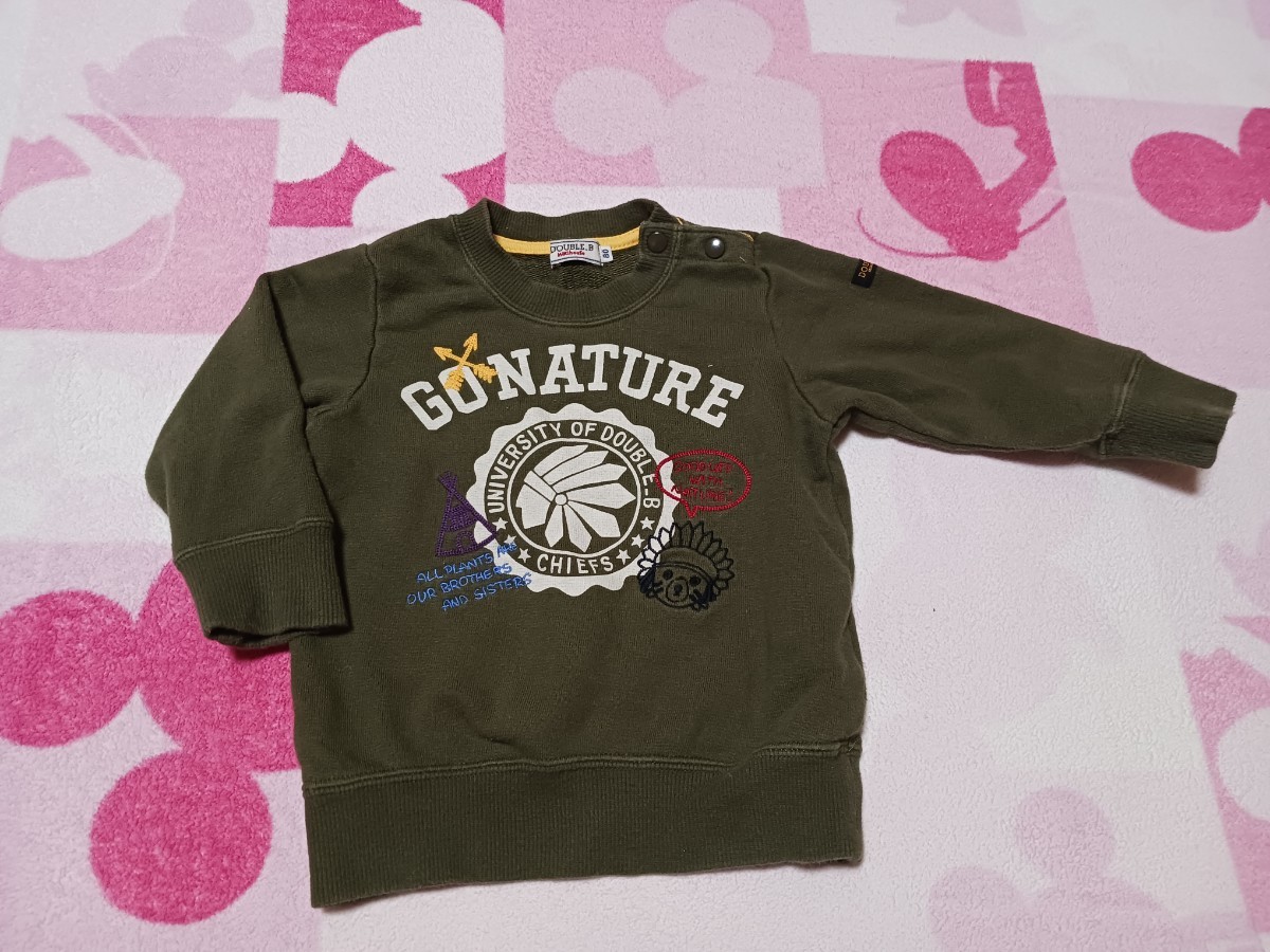 ミキハウスDOUBLE.Bトレーナー80(80（75～84cm）)｜売買されたオークション情報、yahooの商品情報をアーカイブ公開 - オークファン（aucfan.com）