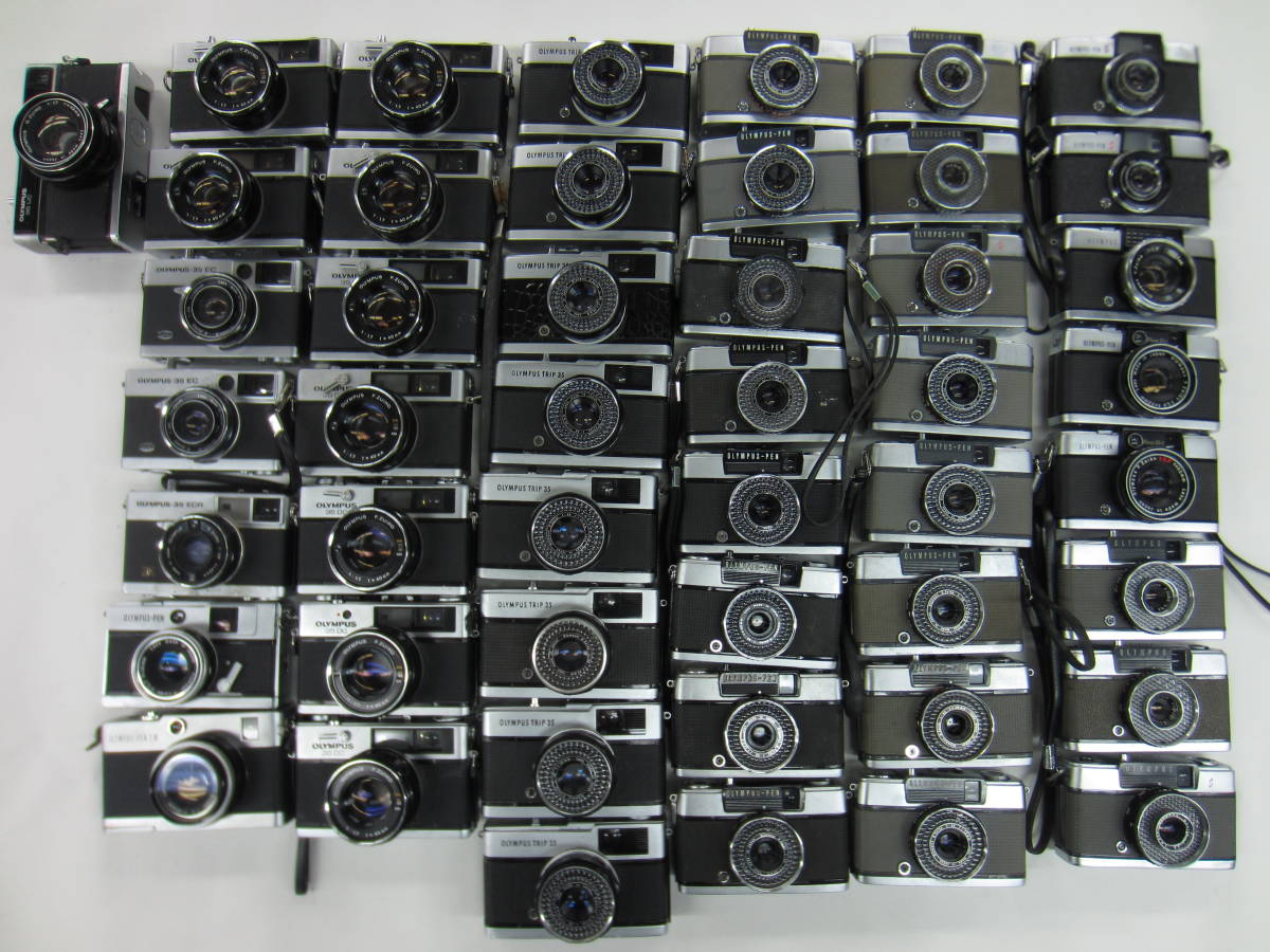 4194K ジャンクOLYMPUSオリンパス35DC PEN-EE OLYMPUS-PEN EE-2 EE-3 S OLYMPUS-35 EC TRIP35等まとめて大量セット47点動作未確認 ...
