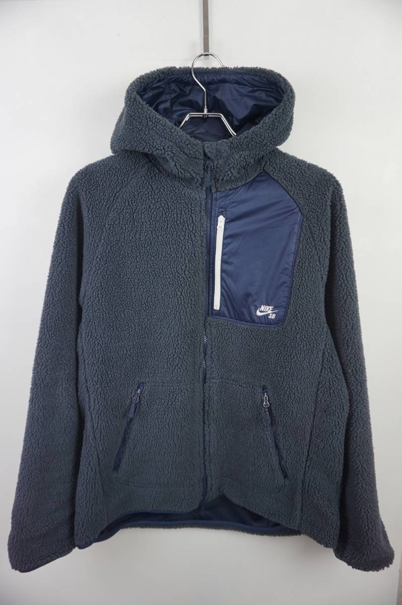 N107 NIKE SB ナイキ フリースジャケット ブルゾン フード付き サイズL メンズ(パーカ)｜売買されたオークション情報、yahoo ...