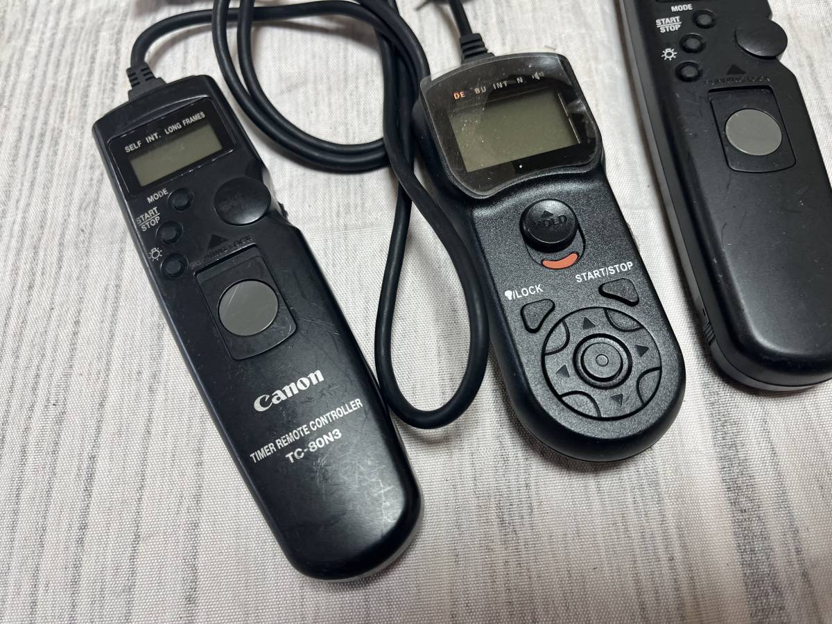 おまとめ リモコン リモート スイッチ Canon キャノン ROWAJAPAN ロワジャパン JJC TM TC-80N3 TC-1001 TC-2001 他 カメラ 撮影 備品 4745 ...