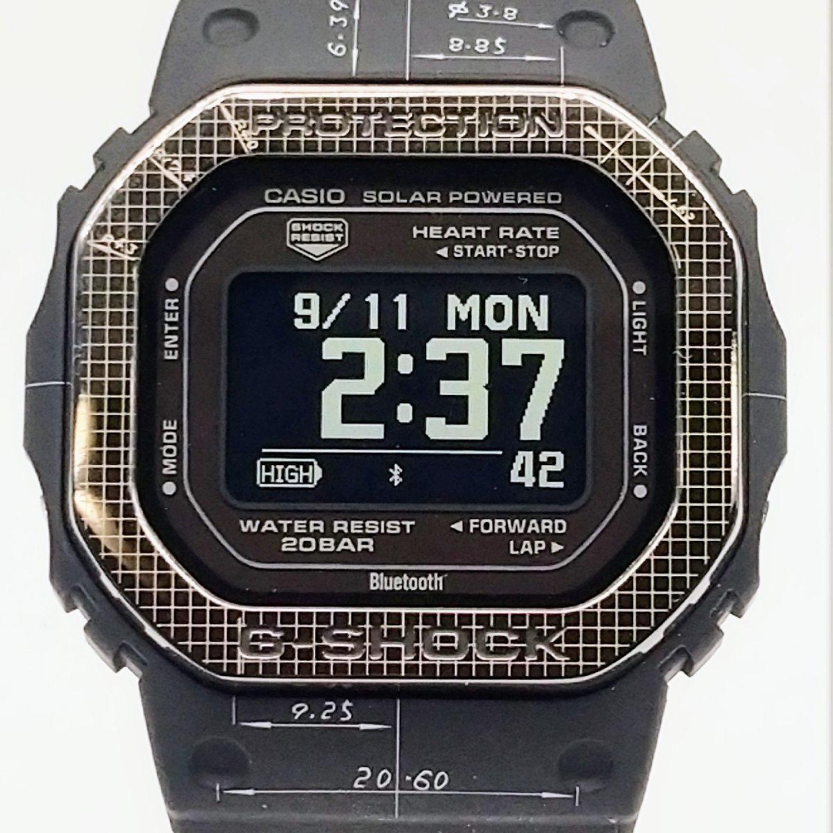 0894 / CASIO カシオ G-SHOCK ジーショック G-SQUAD DW-H5600EX-1JR 腕時計 充電式＆ソーラー式 デジタル Bluetooth 1124(G-SHOCK ...