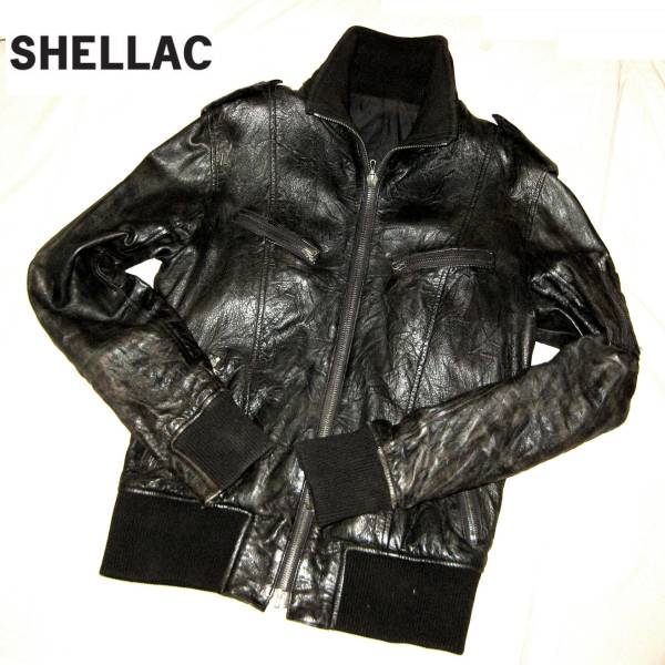 SHELLAC シェラック ラムレザー46 ジャケット革ジャン 訳有格安(ジャケット、上着)｜売買されたオークション情報、yahooの商品情報をアーカイブ公開 - オークファン（aucfan.com）