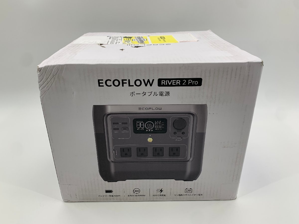 2023年製 EcoFlow Technology RIVER 2 Pro EFR620 ZMR620-B-JP-CLRBox ポータブル電源 災害 防災 キャンプ 01084S(発電機 ...