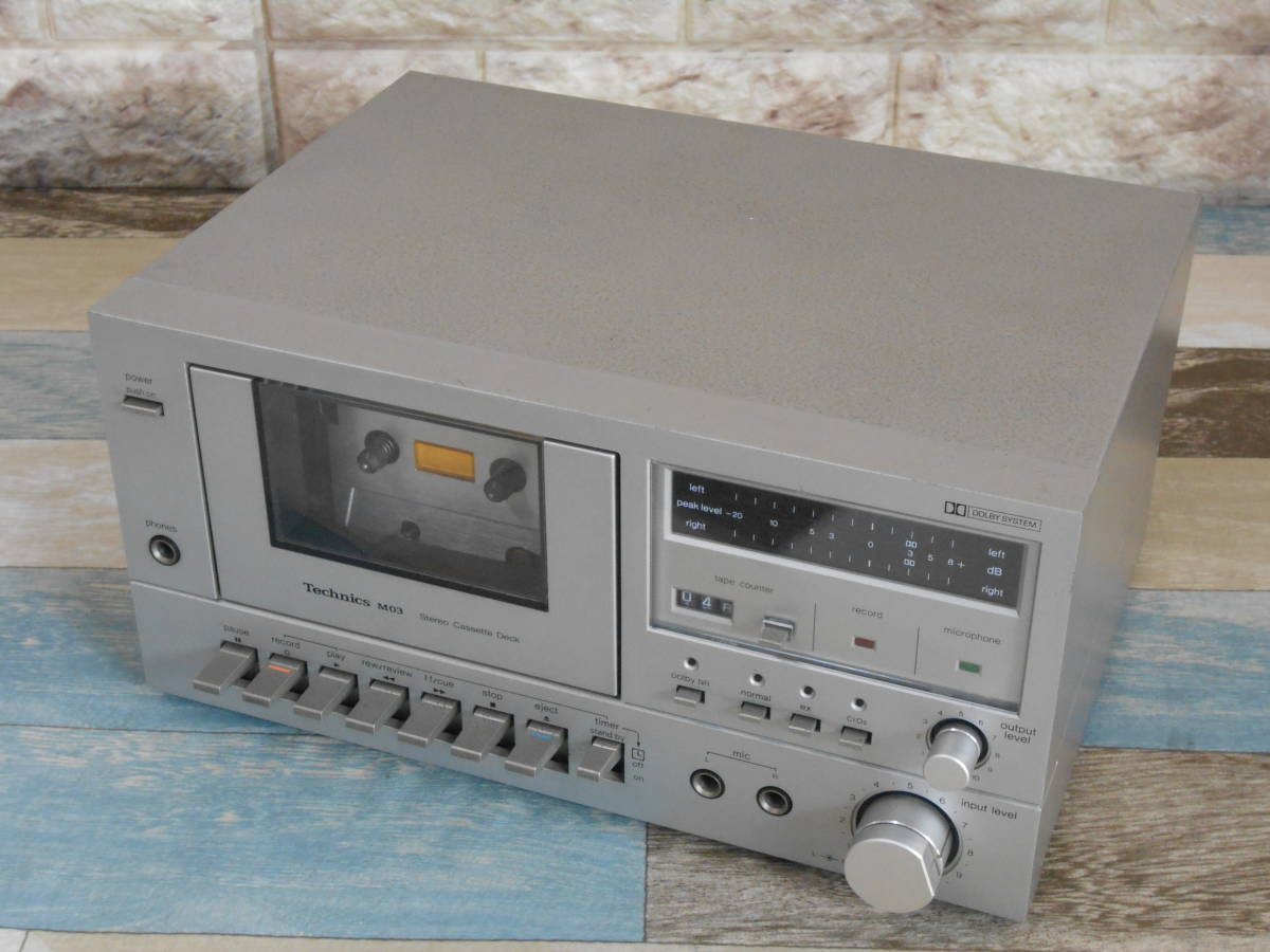 Technics/テクニクス コンサイス ステレオカセットデッキ RS-M03(一般)｜売買されたオークション情報、yahooの商品情報をアーカイブ公開 - オークファン（aucfan.com）