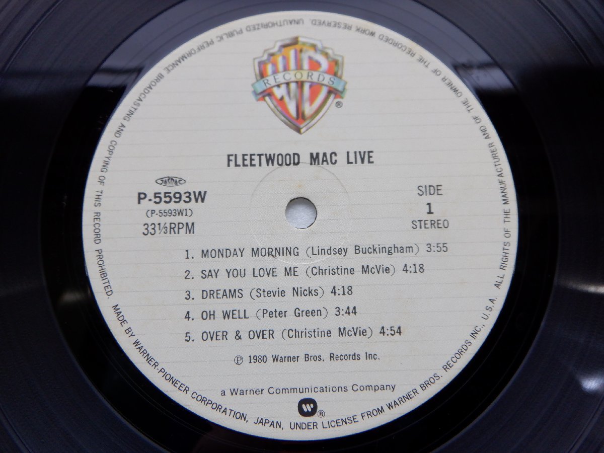 Fleetwood Mac フリートウッド マック Fleetwood Mac Live LP 12インチ /Warner Bros ...