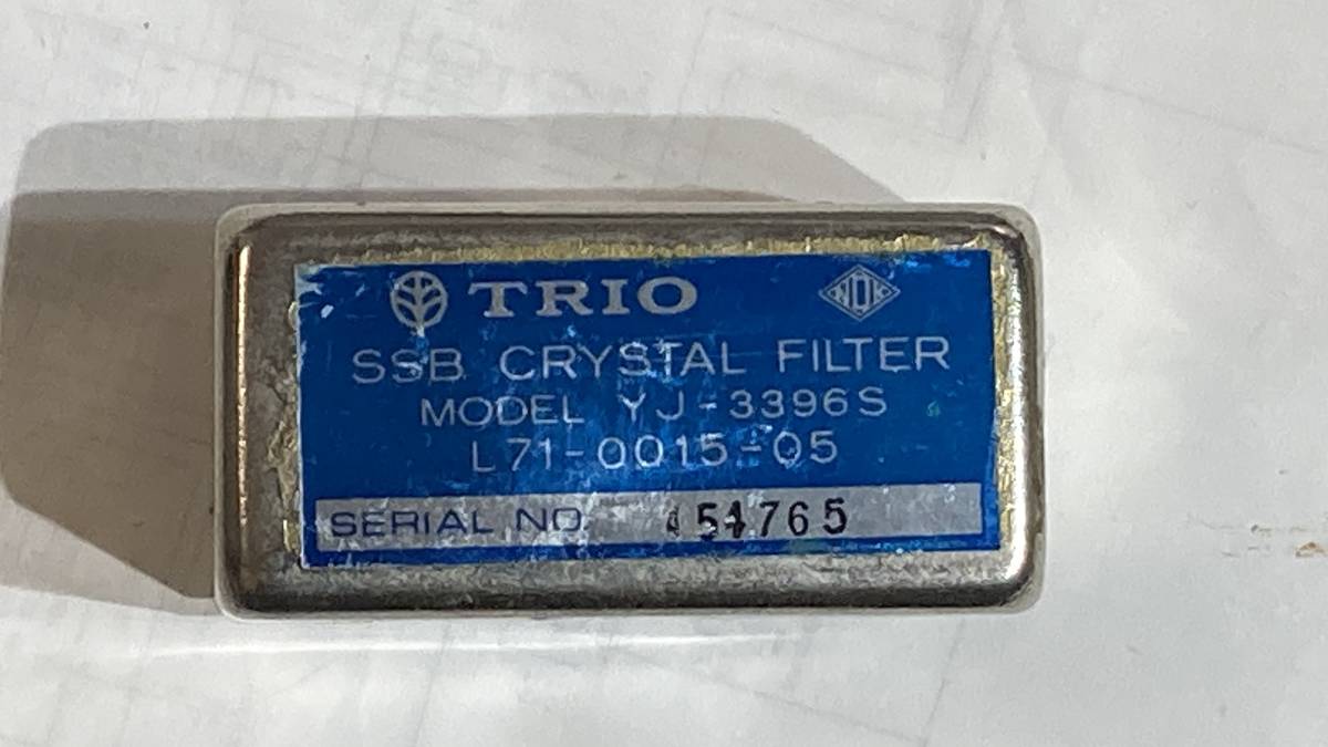 TRIO SSB CRYSTAL FILTER YJ-3396S CW用か(その他)｜売買されたオークション情報、yahooの商品情報をアーカイブ公開 - オークファン（aucfan.com）