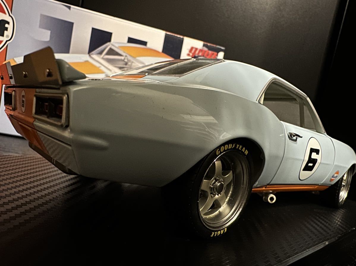 絶版品 1/18 GMP Gulf 1968 STREET FIGHTER CHEVROLET CAMARO シボレー ガルフ カマロ chevy ERTL ACME American ...