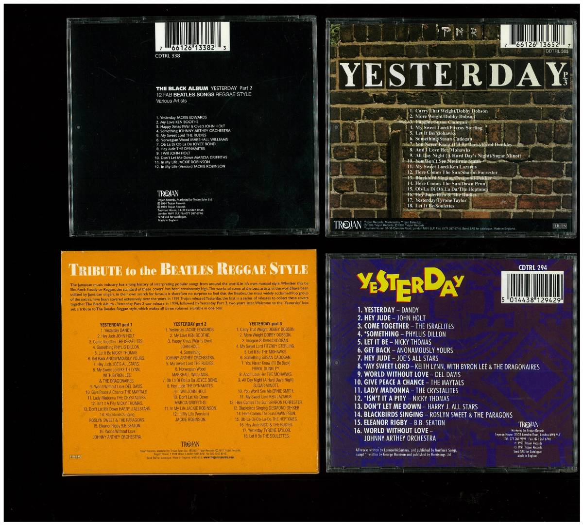 3CD ビートルズ レゲエ スタイル Tribute to the Beatles Reggae Style DANDY JOHN HOLT ...