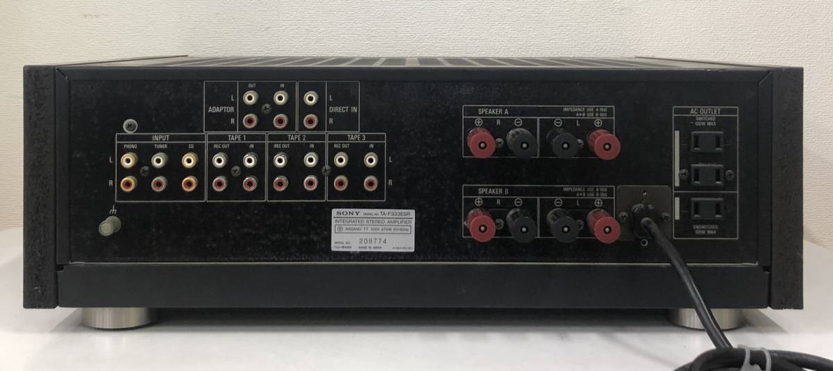 YA015258 031 -116/TY4000 名古屋 SONY ソニー TA-F333ESR INTEGRATED STEREO ...