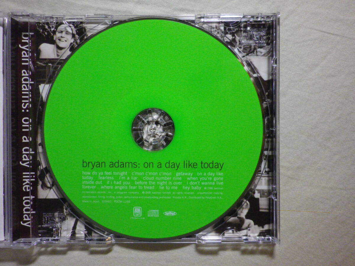 Bryan Adams/On A Day Like Today+2 1998 1998年発売 POCM-1266 廃盤 国内盤帯付 歌詞対訳付 ...