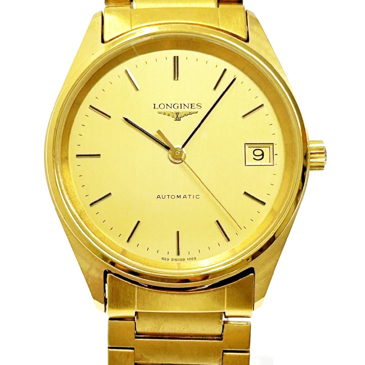 1円スタート LONGINES ロンジン 1663 GP×SS ゴールド文字盤 自動巻き メンズ腕時計 244220(ロンジン)｜売買されたオークション情報、yahooの商品情報をアーカイブ ...
