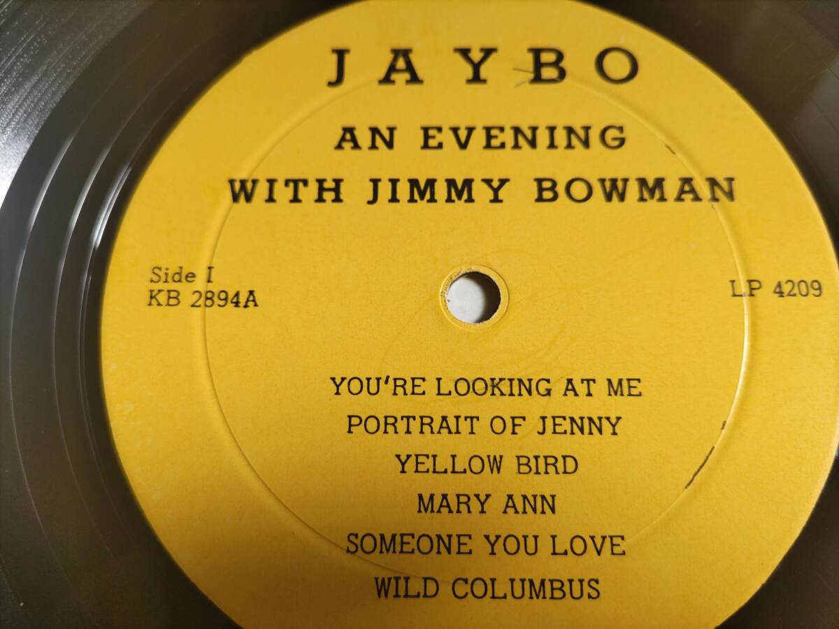激レア 超絶Mellow Jazz極初期音源 奇跡のSweet Voice 試聴 Jimmy Bowman An Evening With ...