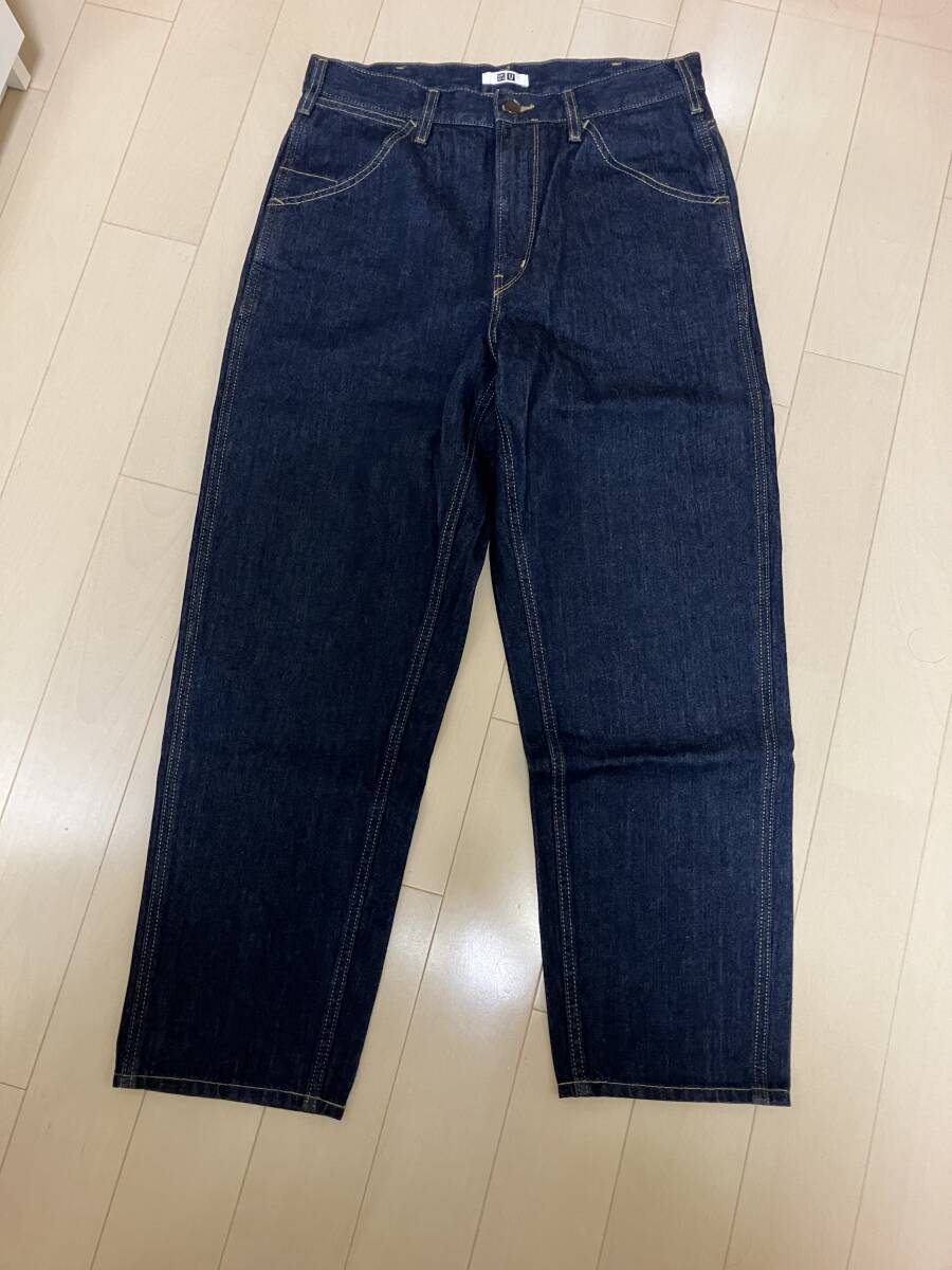 ユニクロU ワイドフィットテーパードデニム 濃紺 w31(ジーンズ)｜売買されたオークション情報、yahooの商品情報をアーカイブ公開 - オークファン（aucfan.com）