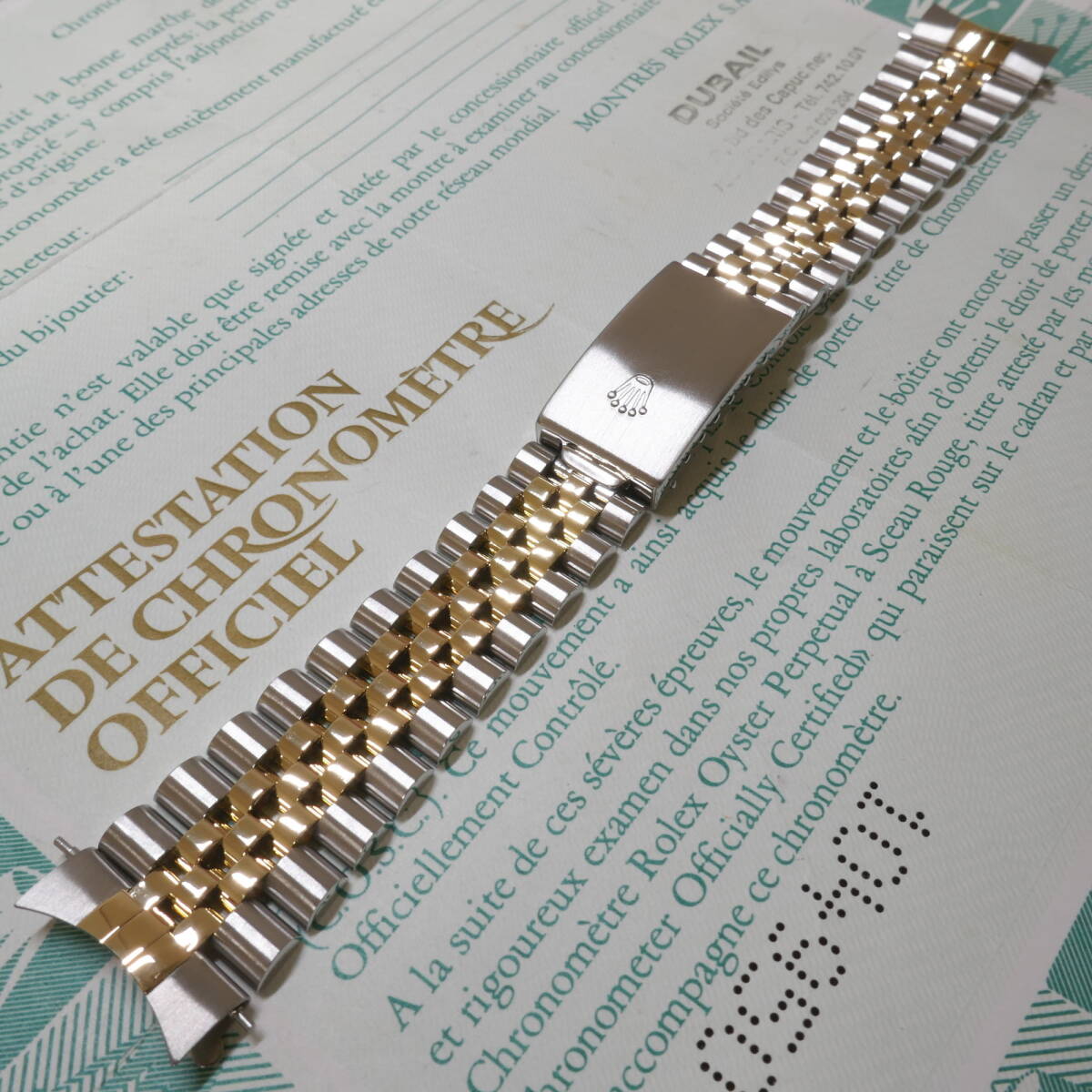 本物保証 同様品 ROLEX純正 YG金無垢コンビ ジュビリーブレス ラグ20mm 62523H.18 J3(パーツ)｜売買されたオークション ...