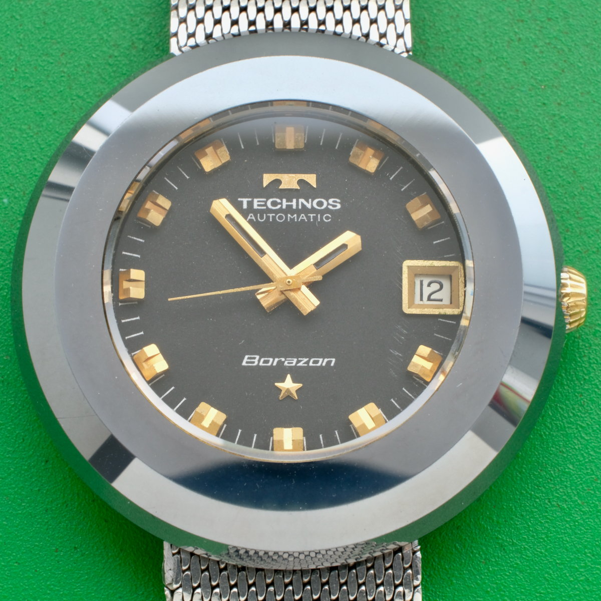 TECHNOS Borazon 自動巻き テクノス 超硬ケース(テクノス)｜売買されたオークション情報、yahooの商品情報をアーカイブ公開 - オークファン（aucfan.com）