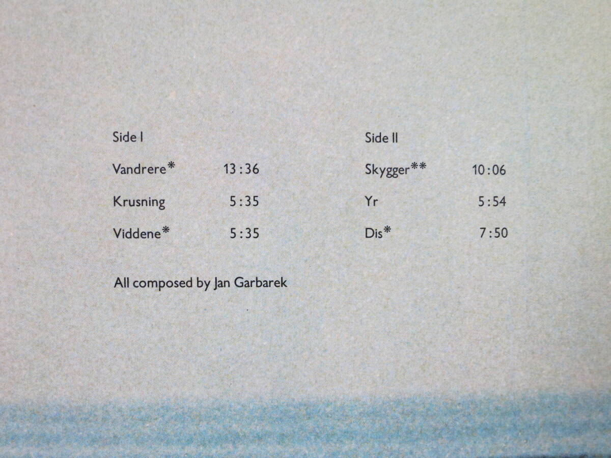 Jan Garbarek Dis ECM1093西ドイツ盤 ワンオーナー ヤン ガルバレク ラルフ タウナー(ジャズ一般)｜売買された ...