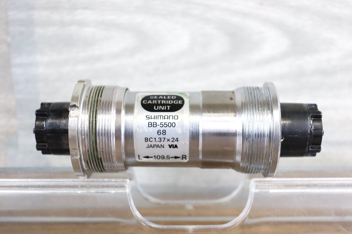 SHIMANO シマノ 105 BB-5500 109.5mm JIS BC1.37×24 68mm オクタリンク ボトムブラケット ...