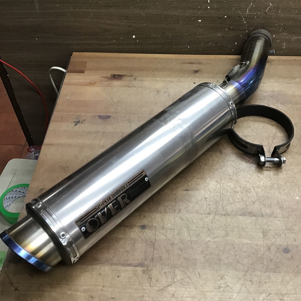 XJR1300 RP17J-0018〜 外し オーバー スリップオンマフラー(マフラー本体（社外）)｜売買されたオークション情報、yahooの商品情報をアーカイブ公開 - オークファン ...