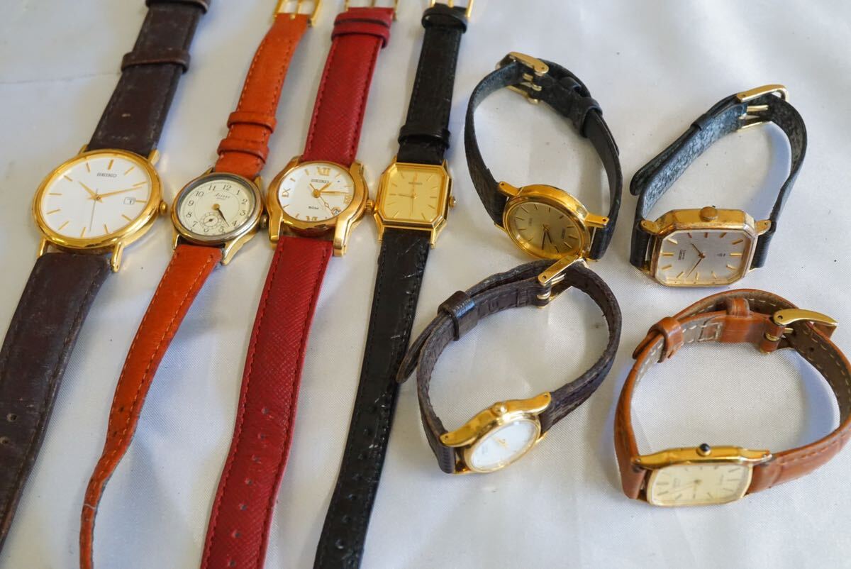 F272 全て SEIKO/セイコー ゴールドカラー 腕時計 クォーツ アクセサリー メンズ レディース 大量 セット まとめて おまとめ ...