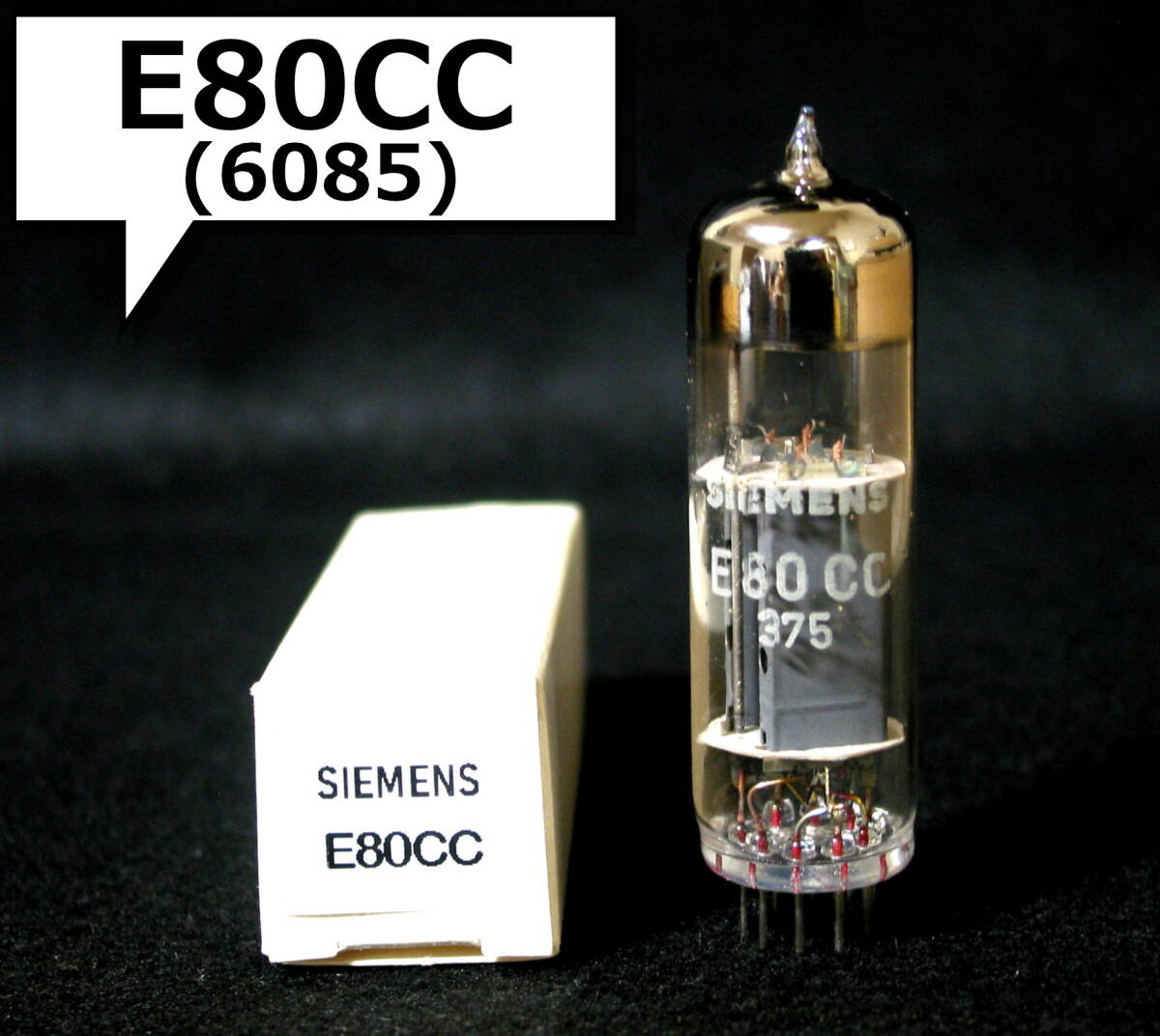 白箱付 SIEMENS E80CC／6085／増幅用中μ双3極管／SQ管 真空管／単品① 元気度チェック＆試聴テスト実施 送料140円(真空管)｜売買されたオークション情報、yahooの商品 ...