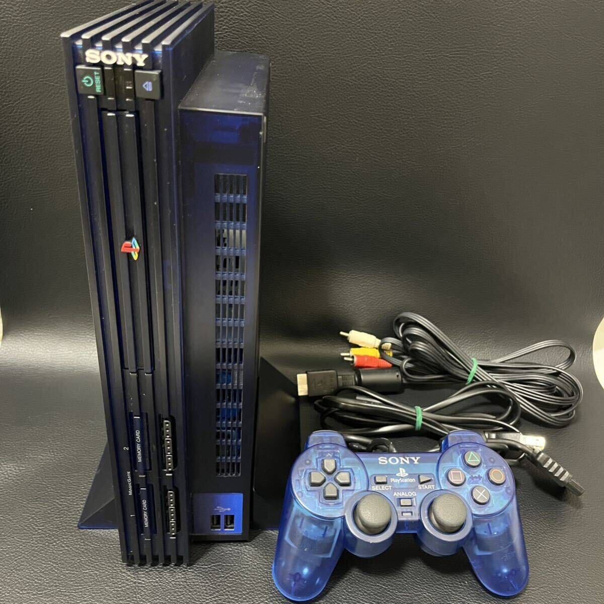 み SONY プレイステーション 2 ミッドナイトブルー コントローラー スタンド PS2 ソニー scph-5000(本体)｜売買されたオークション情報、yahooの商品情報をアーカイブ公開 ...