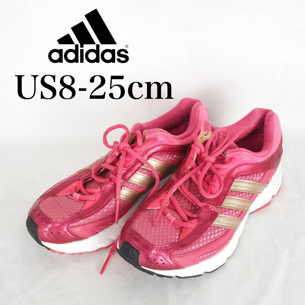 MK5876 adidas アディダス レディーススニーカー ランニングシューズ US8-25cm ピンク系(25.0cm)｜売買された ...