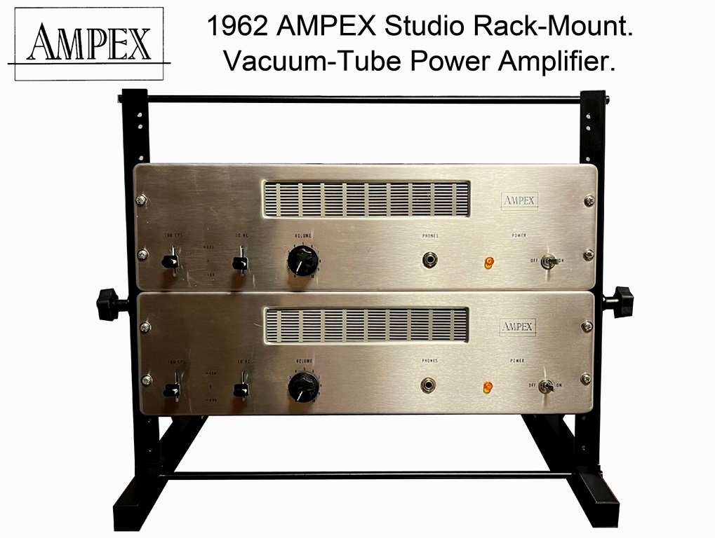 100円スタート AMPEX SA10 スタジオモニター 40W 真空管パワーアンプ 2台ペア オーバーホール施工済み 入力プラグ付属(本体 ...