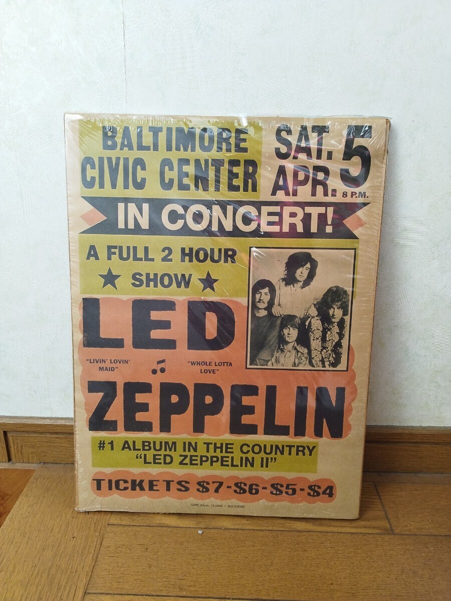 Led Zeppelin/レッド ツェッペリン/コンサート ポスター Baltimore Civic Center Live Led ...