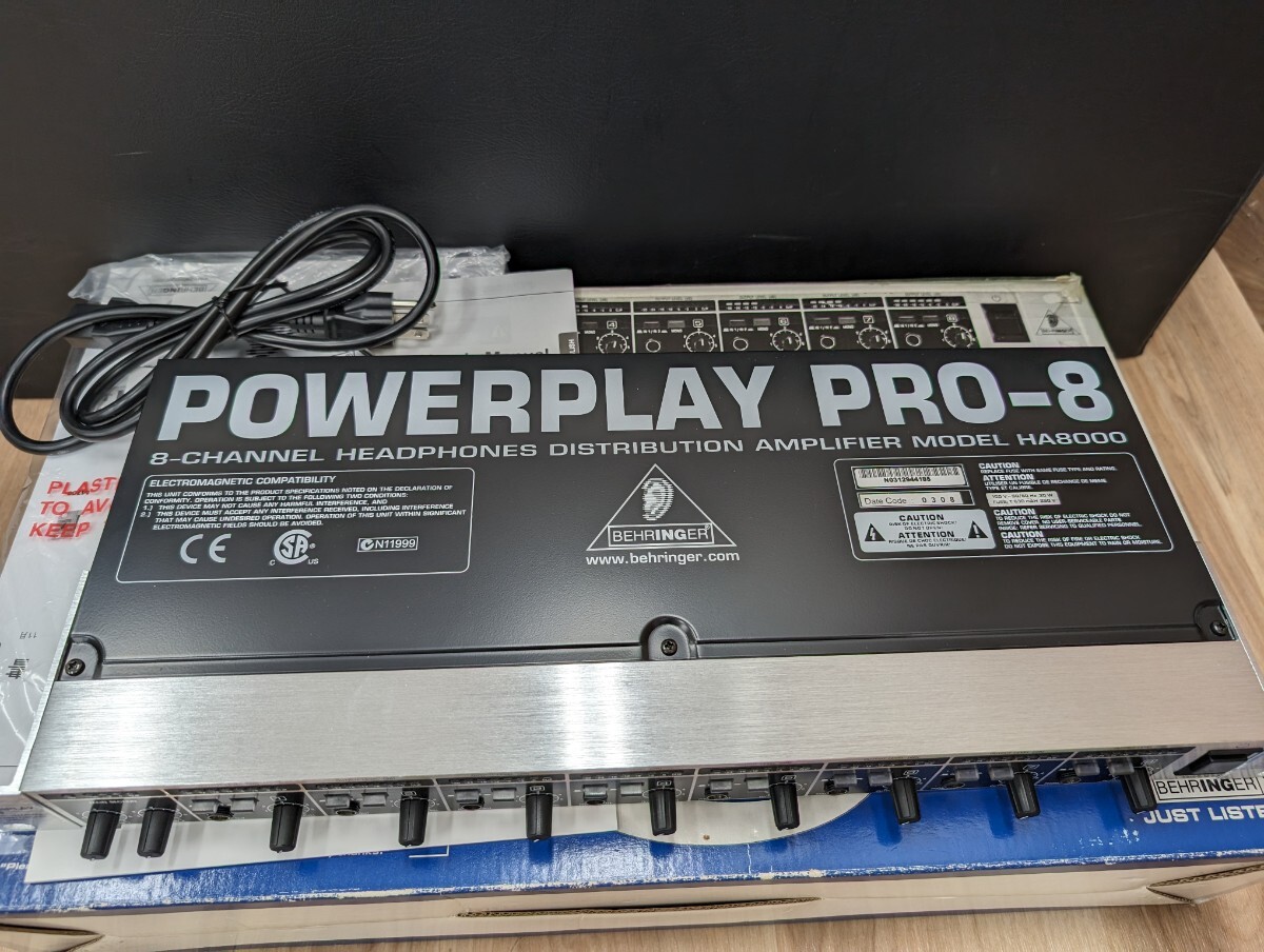 BEHRINGER POWERPLAY PRO-8 HA8000 ベリンガー 8チャンネル ヘッドホンアンプ(ミキサー)｜売買されたオークション情報、yahooの商品情報をアーカイブ公開 ...