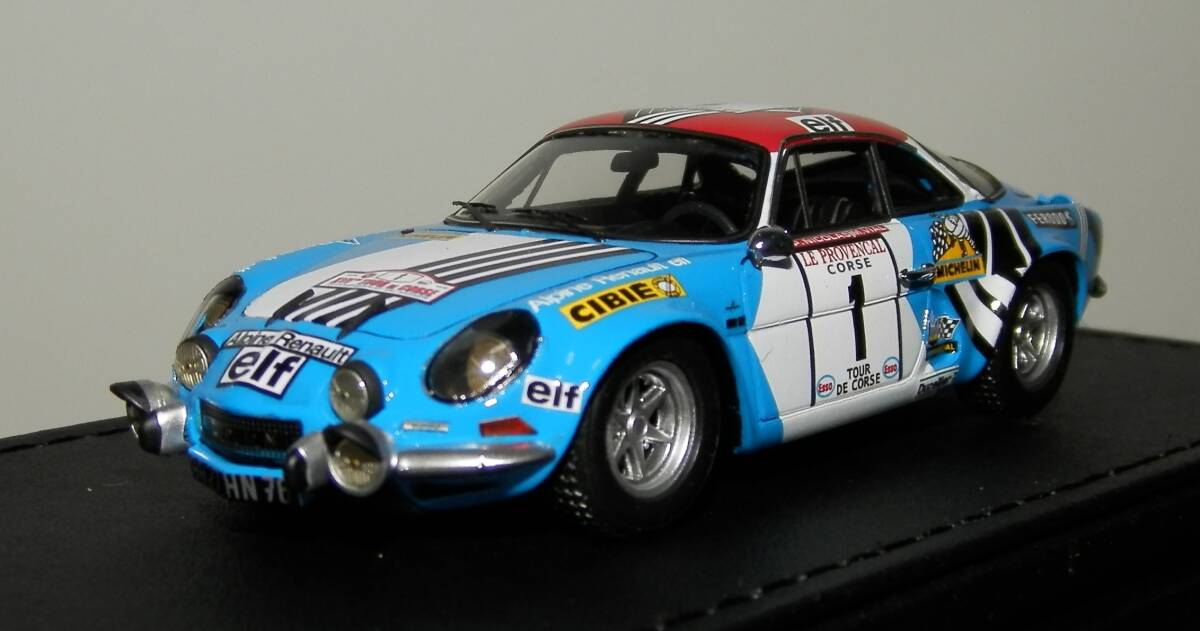 HEADLINER 1/43 HL0806 Alpine Renault A110 1800 #1 1973 Tour do Corse ...