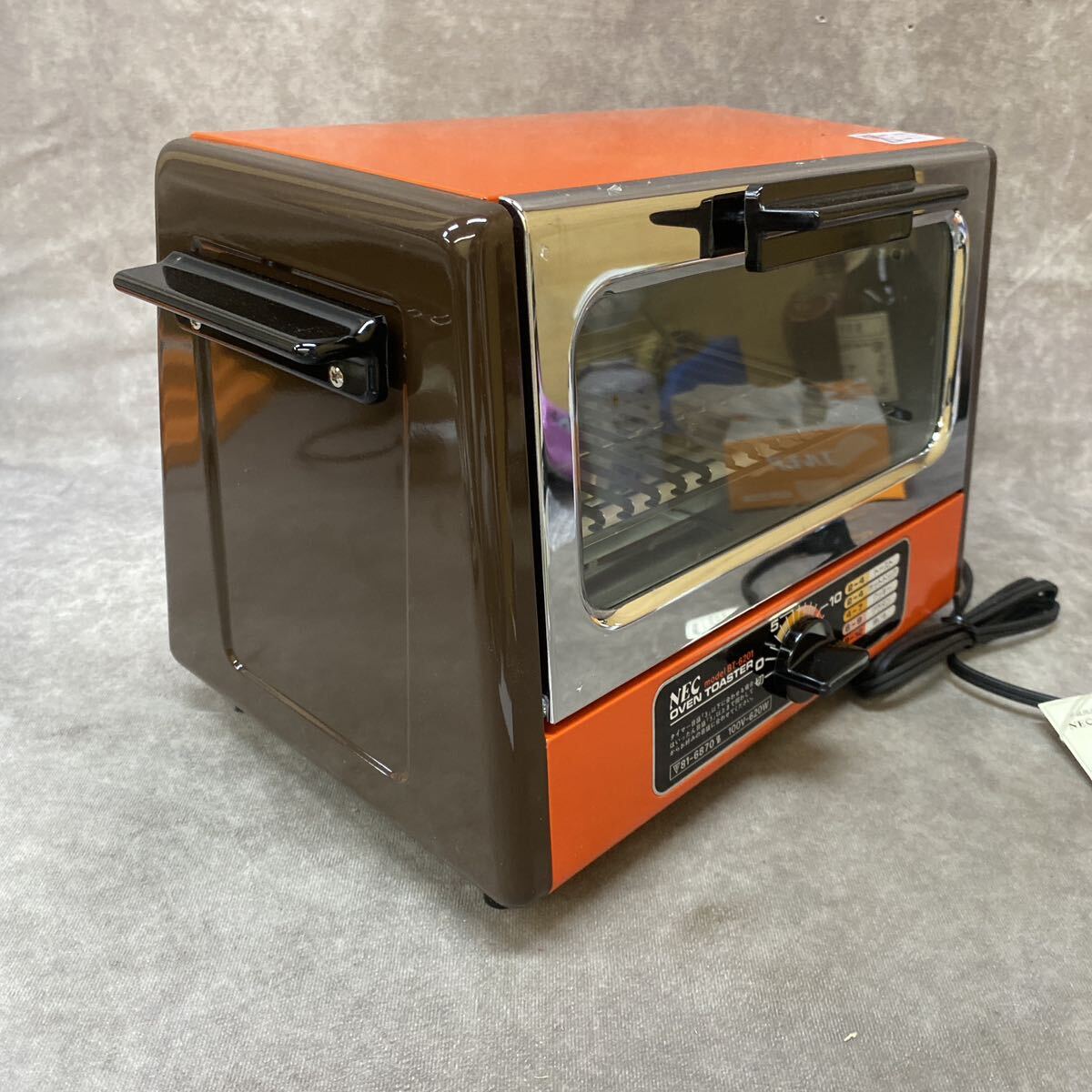 レトロ オーブントースター NEC BT-6201 昭和 ポップ 当時物 レトロな暮らし oven-toaster オレンジ(トースター ...