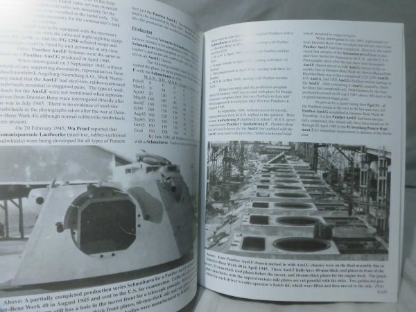 洋書 PANZER TRACTS No.5-4 パンターⅡ パンターF型 写真資料本 Panzerkampfwagen PantherⅡ and Panther Ausfuehrung F 1 ...