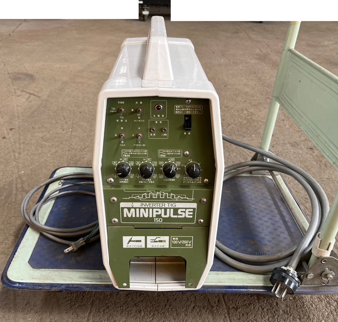 ダイヘン VRTPM-150 INVERTER TIG MINIPULSE 150 小型 直流 TIG アーク 溶接機 100V 200V ジャンク品(半自動溶接機)｜売買されたオークション ...