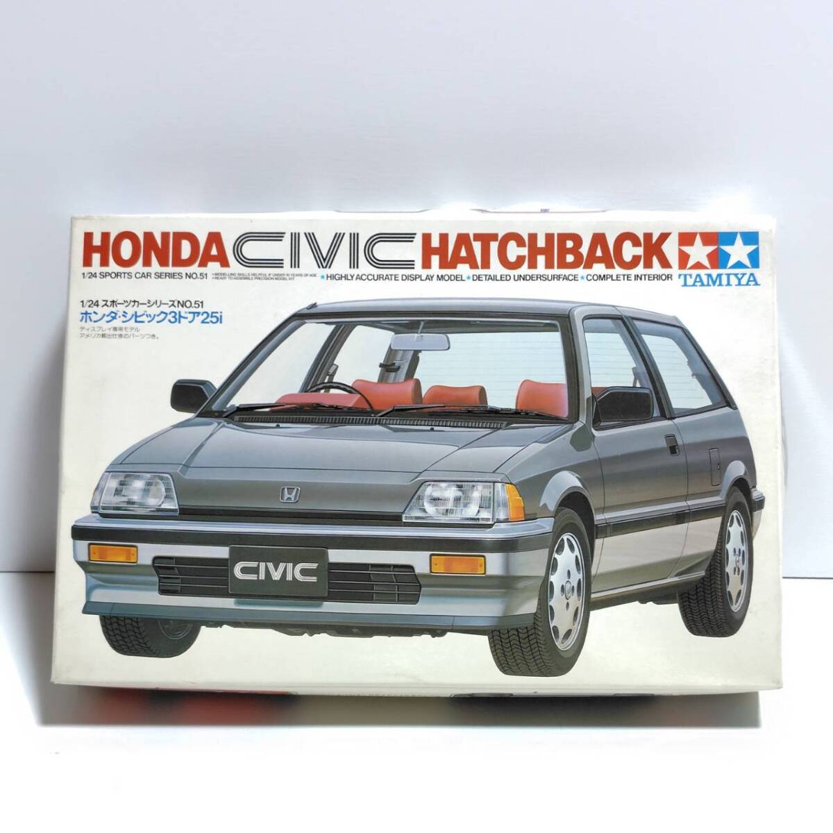 プラモデル TAMIYA 田宮模型 1/24 HONDA CIVIC HATCHBACK ホンダ シビック 3ドア25i 未組立(ホンダ ...